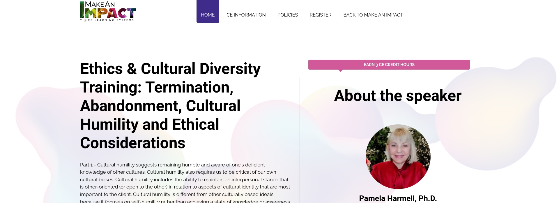 Ethics & Cultural Diversity Training: Termination, Abandonment ...
